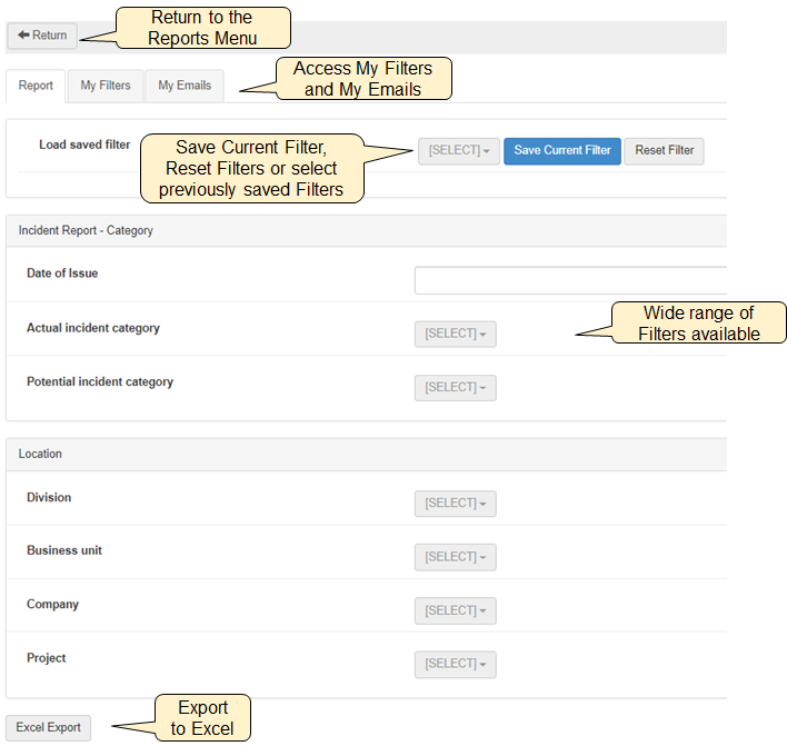 Configuring Incident reports – Lucidity