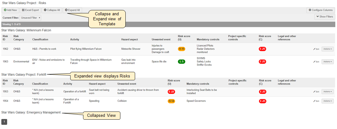 Managing individual Risks within the project Risk register – Lucidity