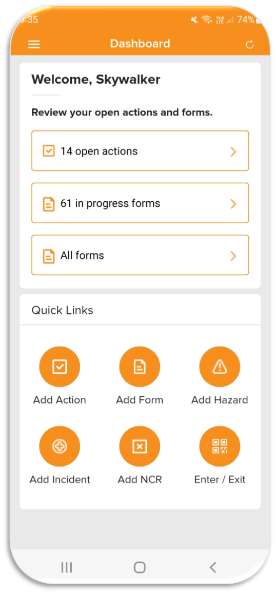 Logging into the Mobile App – Lucidity